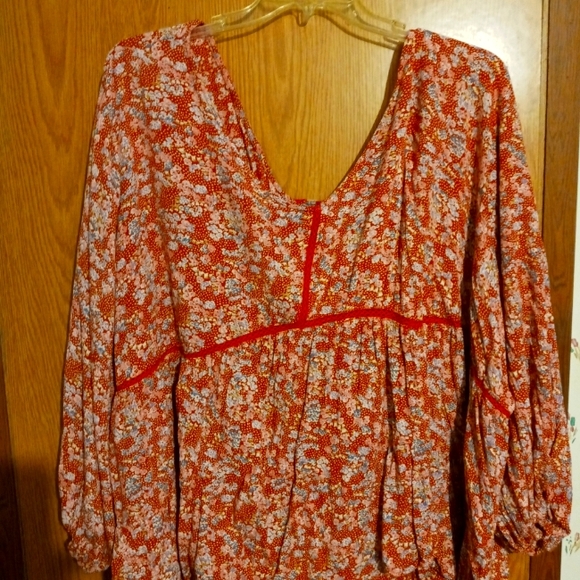 Romantic Gypsy | Tops | Romantic Gypsy Size 4x Top Red | Poshmark